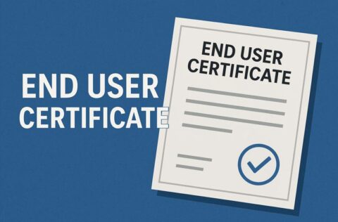 End User Certificate - Ronish Nigeria Limited