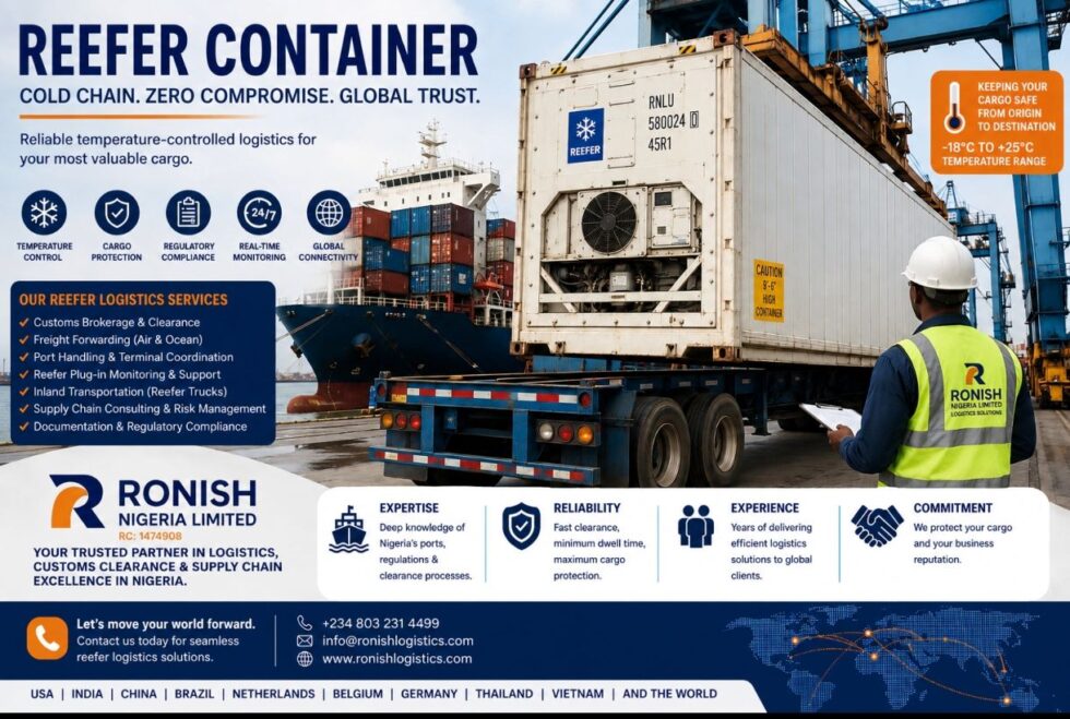 Reefer Container - Ronish Nigeria Limited